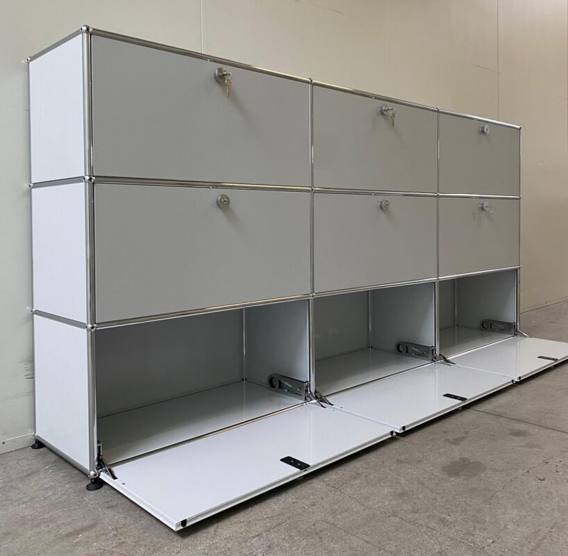 USM Haller Regal 3×3 9Kl in lichtgrau – MS Möbelhandel